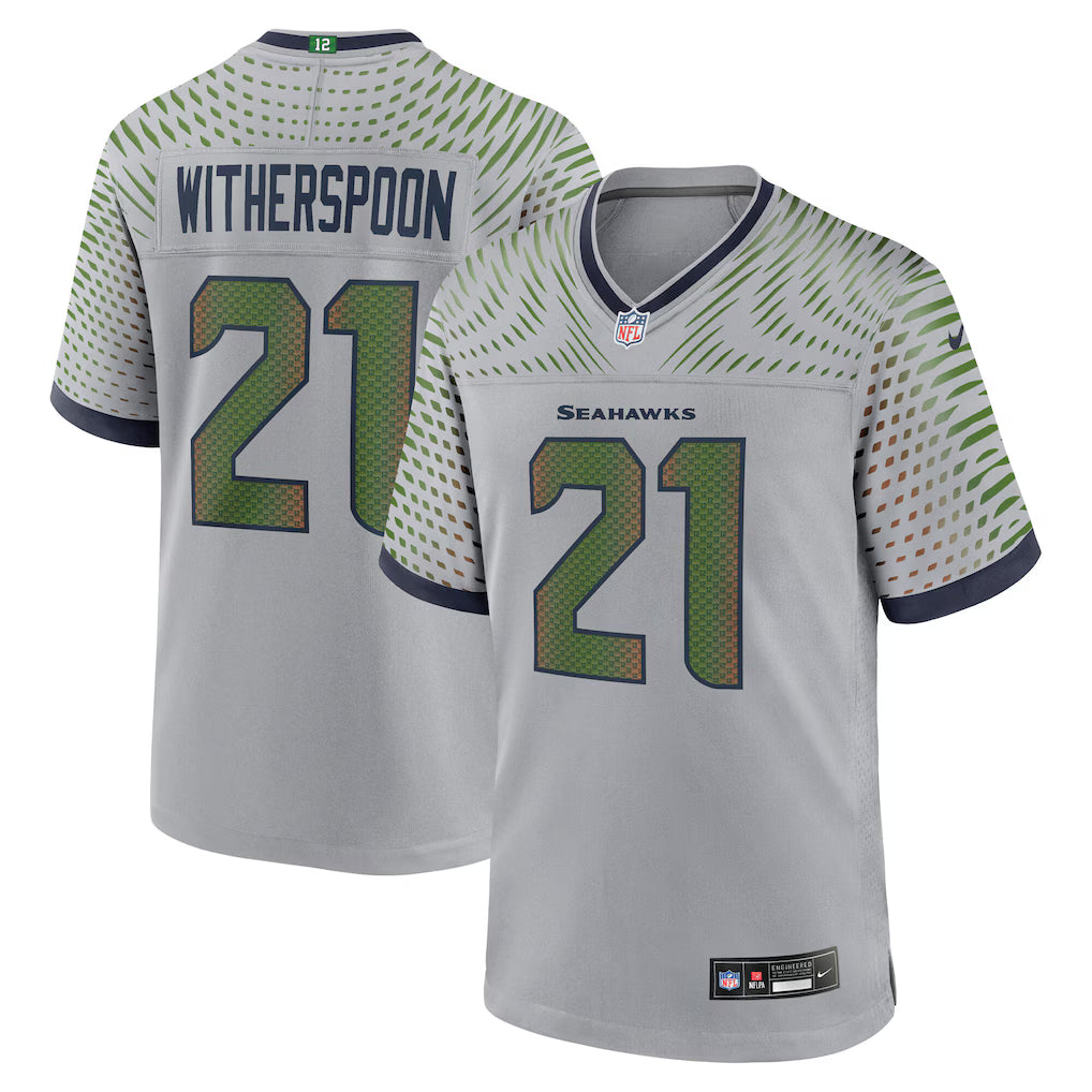 NFL Seahawks #21 Witherspoon Jersey Rivalries Collection– All The Right